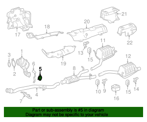 000-995-30-33 - Exhaust Muffler Clamp 2015-2023 Mercedes-Benz ...