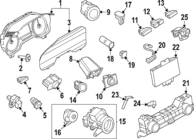 NL1Z-19980-R - Dash Control Unit 2022-2024 Ford Expedition | Big 3 Auto ...