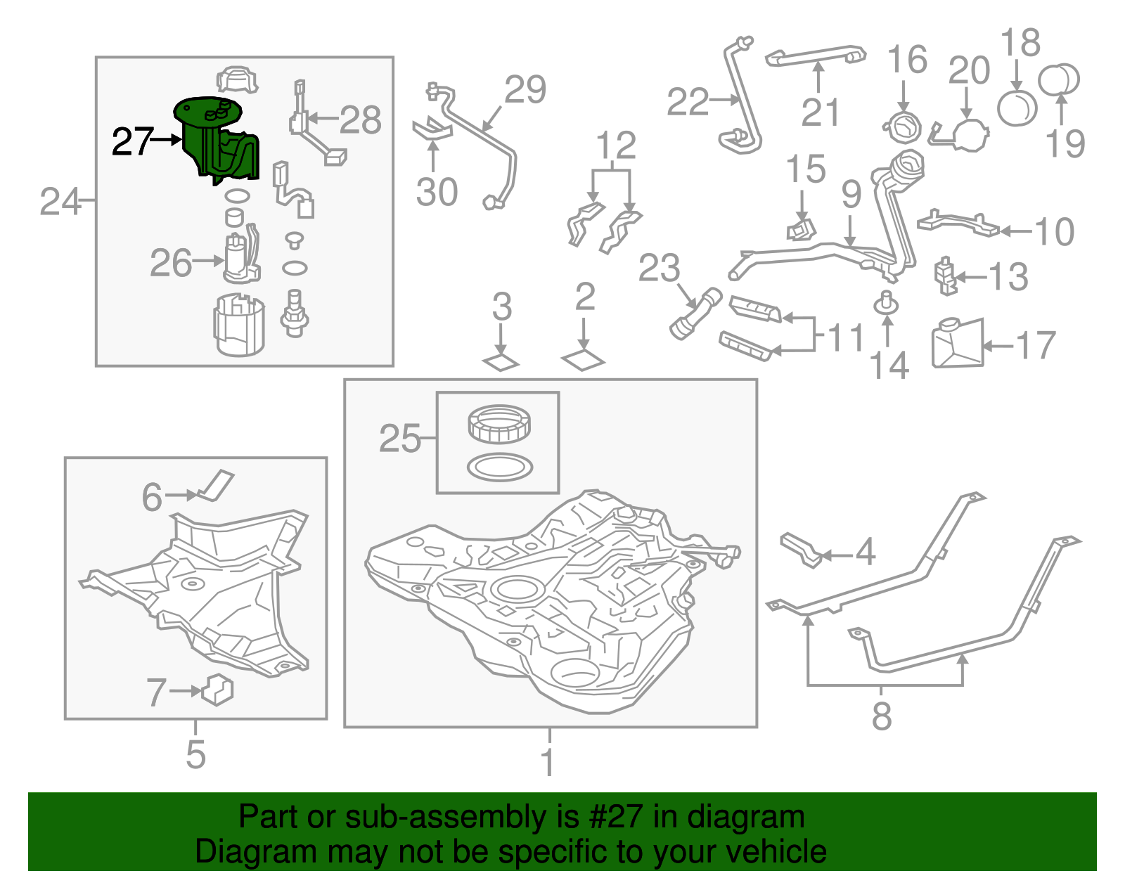 77024-21040 - Fuel Filter 2011-2018 Toyota | AutoNation Parts