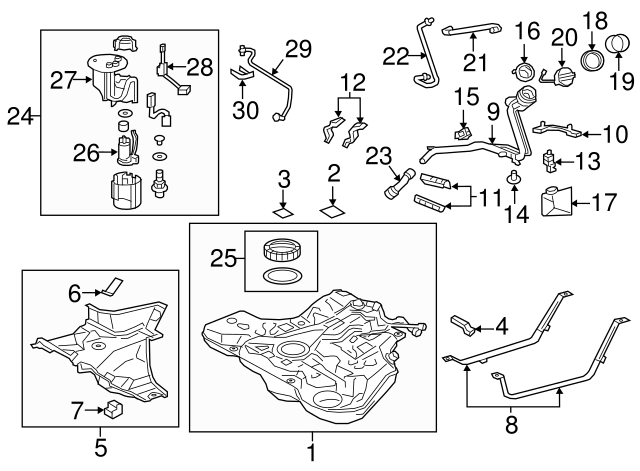 77277-76020 - Filler Pipe Protector - 2016-2018 Toyota | OEM Genuine ...
