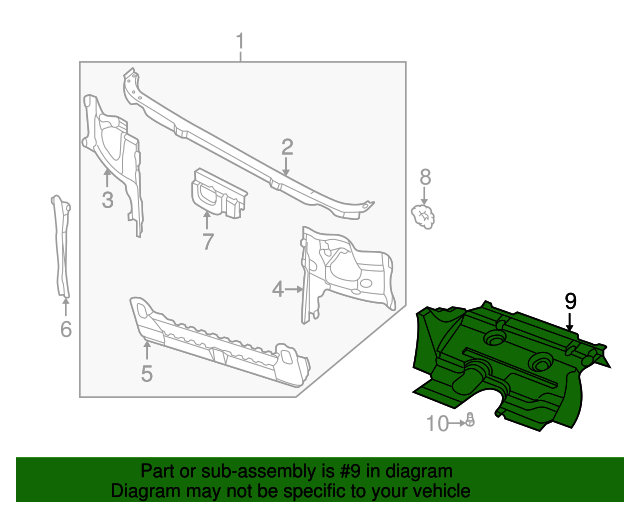 75892-4W000 - Under Cover 1996-2004 Nissan Pathfinder | Nissan Parts ...