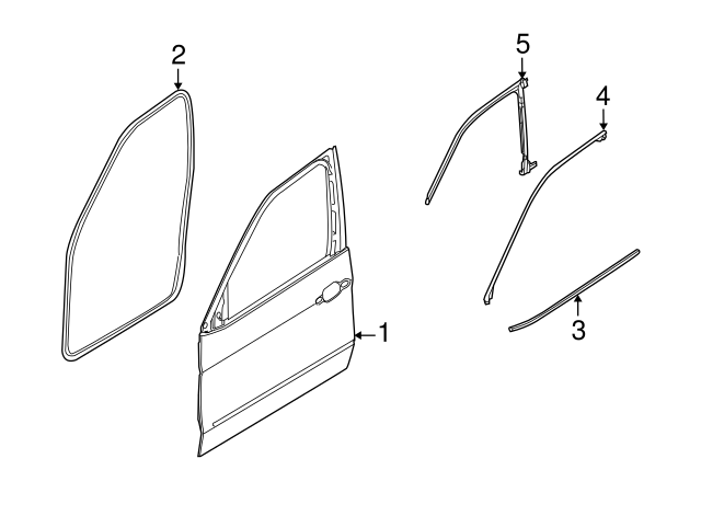 Genuine BMW 51-76-7-220-381 | Surround Weather-Strip | FREE Shipping on ...