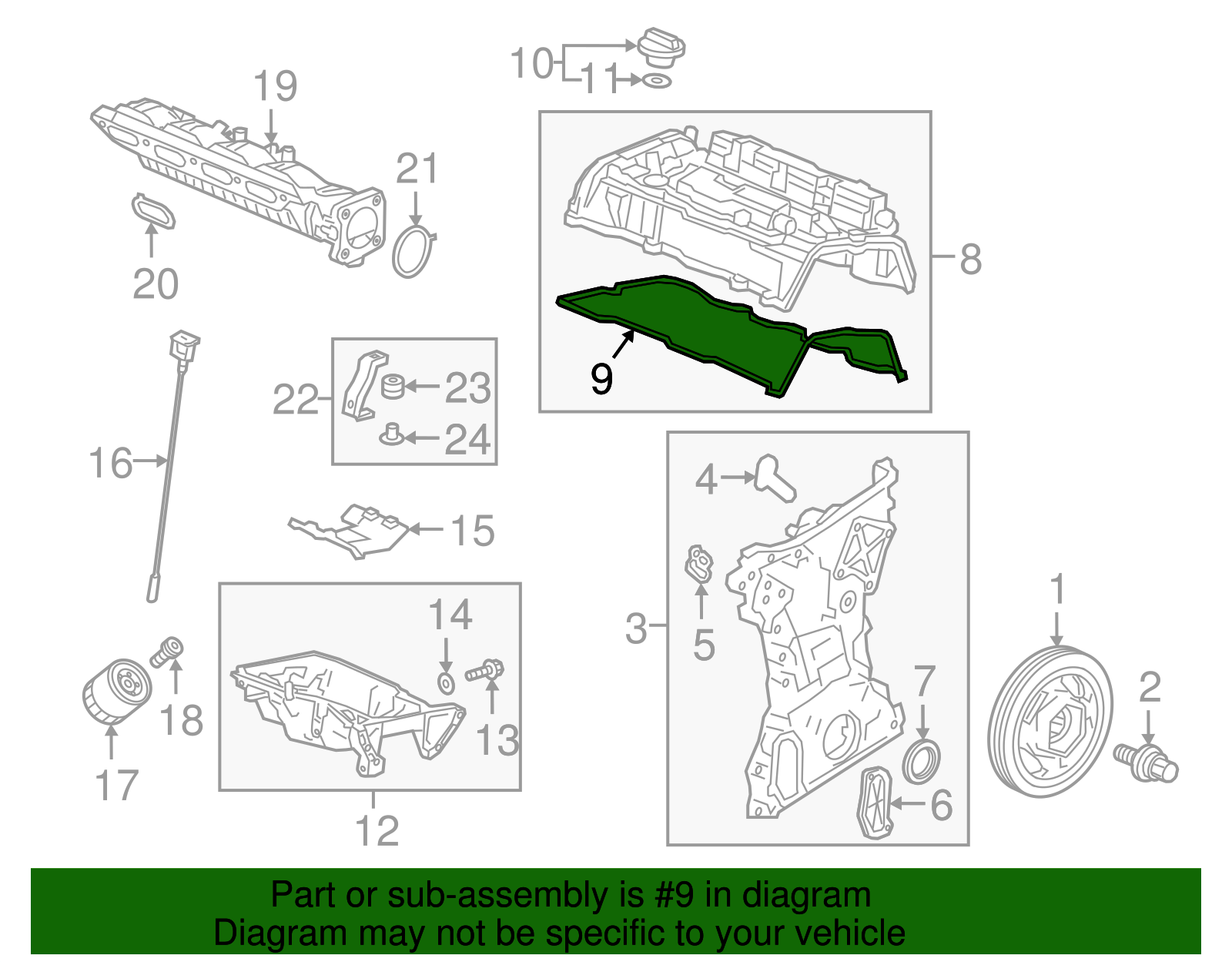 12341-RPY-G01 - Valve Cover Gasket 2016-2025 Honda | Honda Parts Online