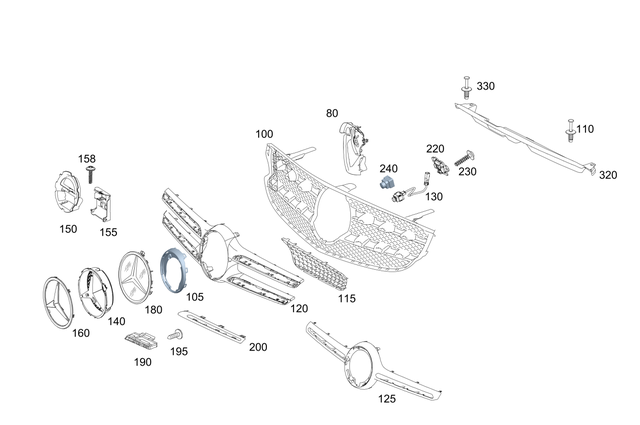 Lettering - Part #253-817-83-00 | Mercedes Parts Center