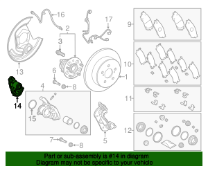 46310-78010 - Parking Brake Actuator 2018 Toyota C-HR | AutoNationParts.com