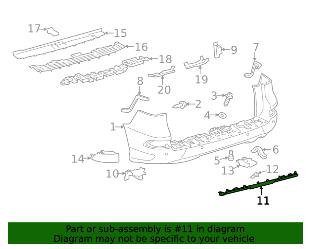 52169-60170 - Lower Cover 2014-2023 Lexus GX460 | Longo Lexus Parts