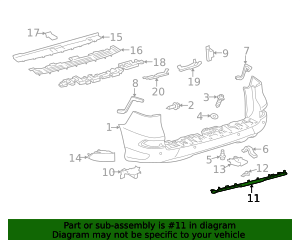 52169-60160 - Lower Cover 2014-2023 Lexus GX460 | Lexus Parts Outlet