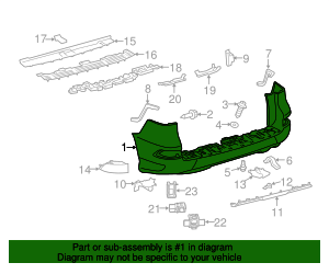 2020 Lexus GX460 Bumper Cover 52159-6A966 | Genuine Lexus Parts