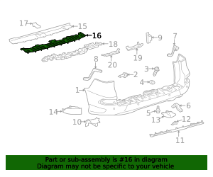 52162-60100 - Plate - 2014-2020 Lexus GX460 | My L Parts