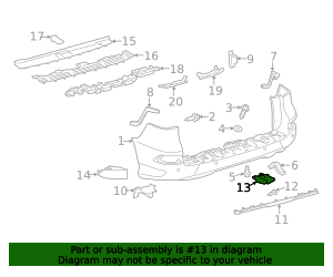 58723-60060 - Bumper Step Pad 2014-2023 Lexus GX460 | AutoNationParts.com