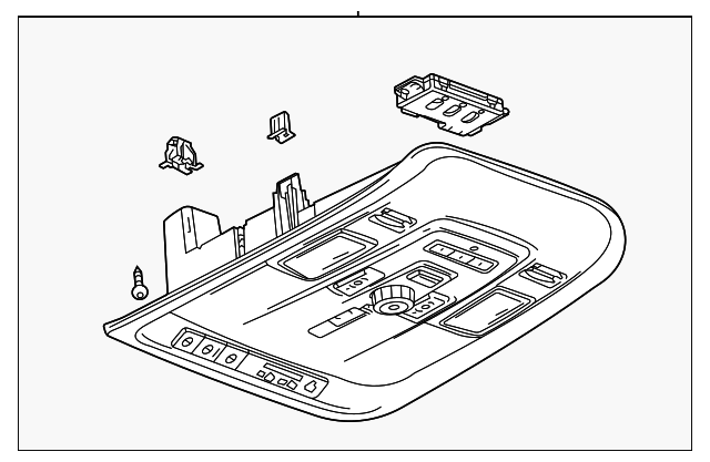Black Roof Console 85151569 | GMPartsDirect.com