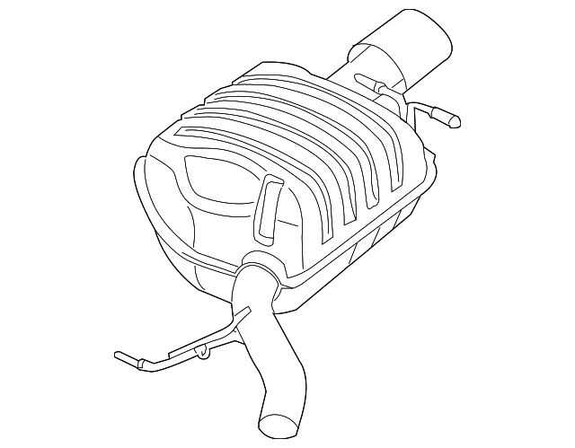 Genuine BMW 18-30-7-560-800 | Rear Muffler | FREE Shipping on Most ...