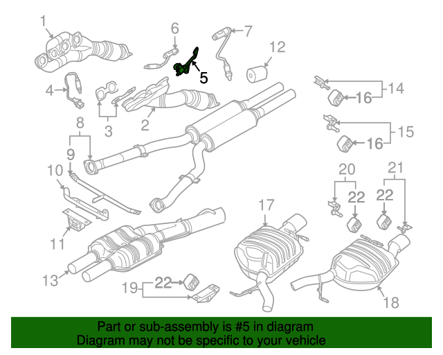 2006-2010 BMW Oxygen Sensor 11-78-7-539-124 | BMW Parts Source