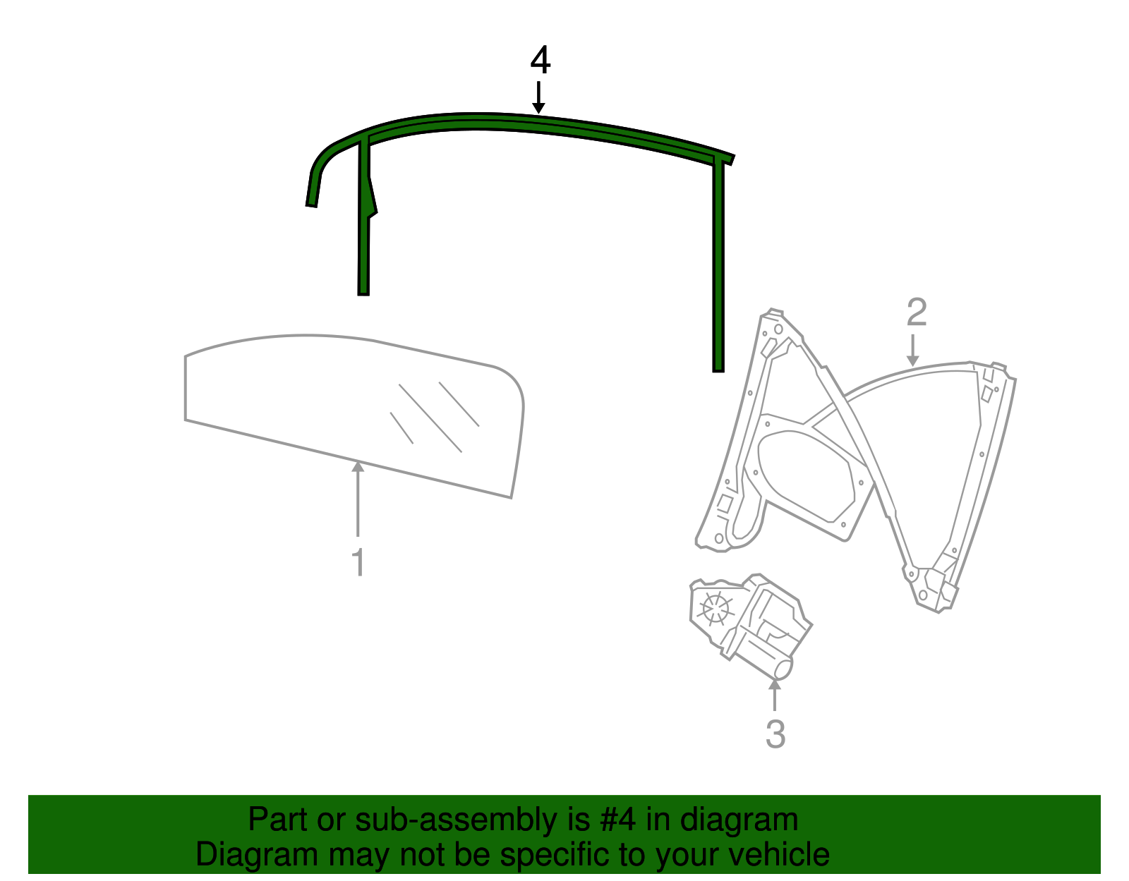 1K5-837-431-E-5AP - High-Quality Window Channel for 2005-2014 ...