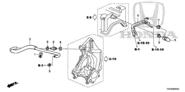 17137-R5A-A00 - Pipe Breather | Genuine Honda Parts