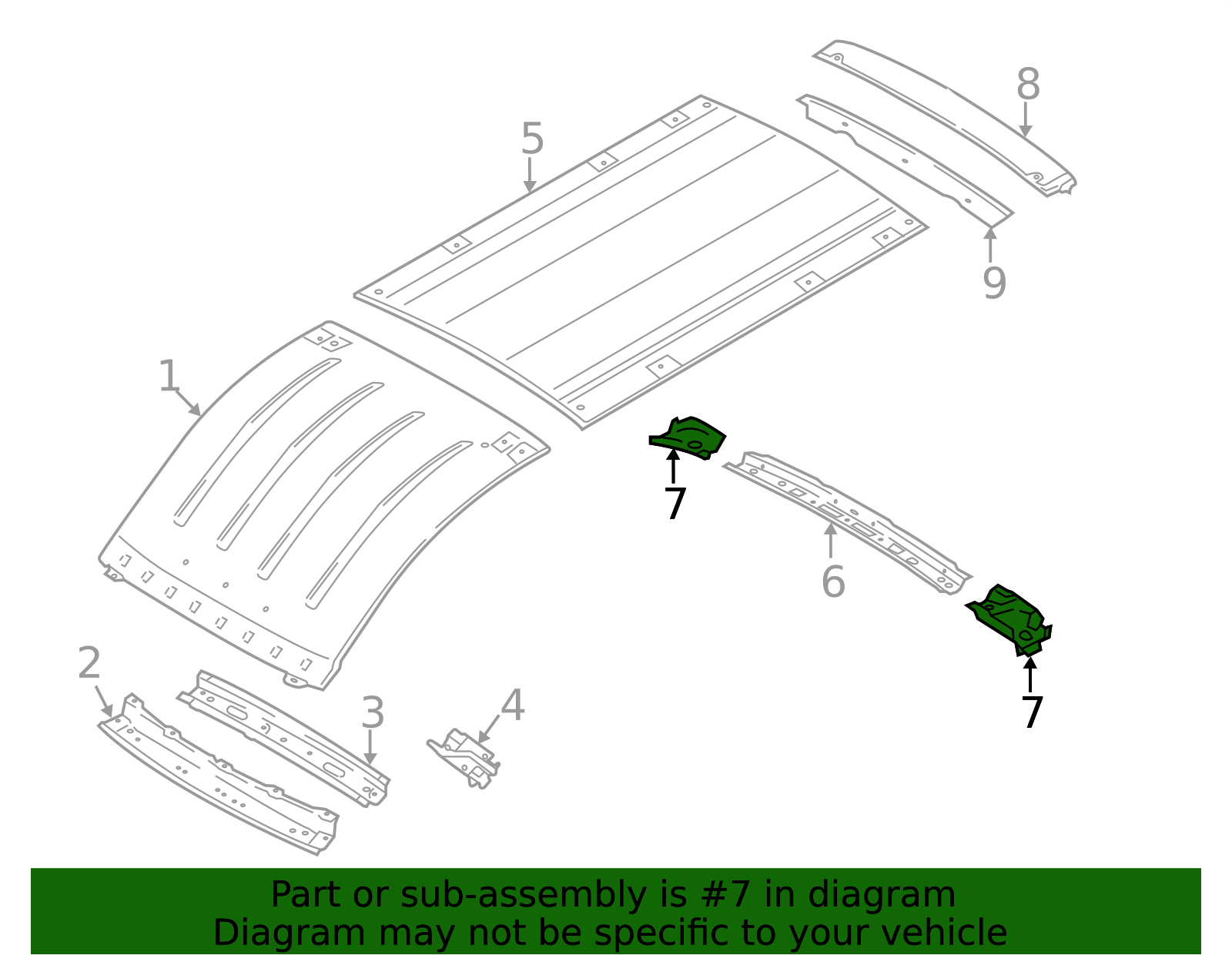 2015-2024 Ford Roof Bow Extension CK4Z-61502E28-D | OEM Parts Online