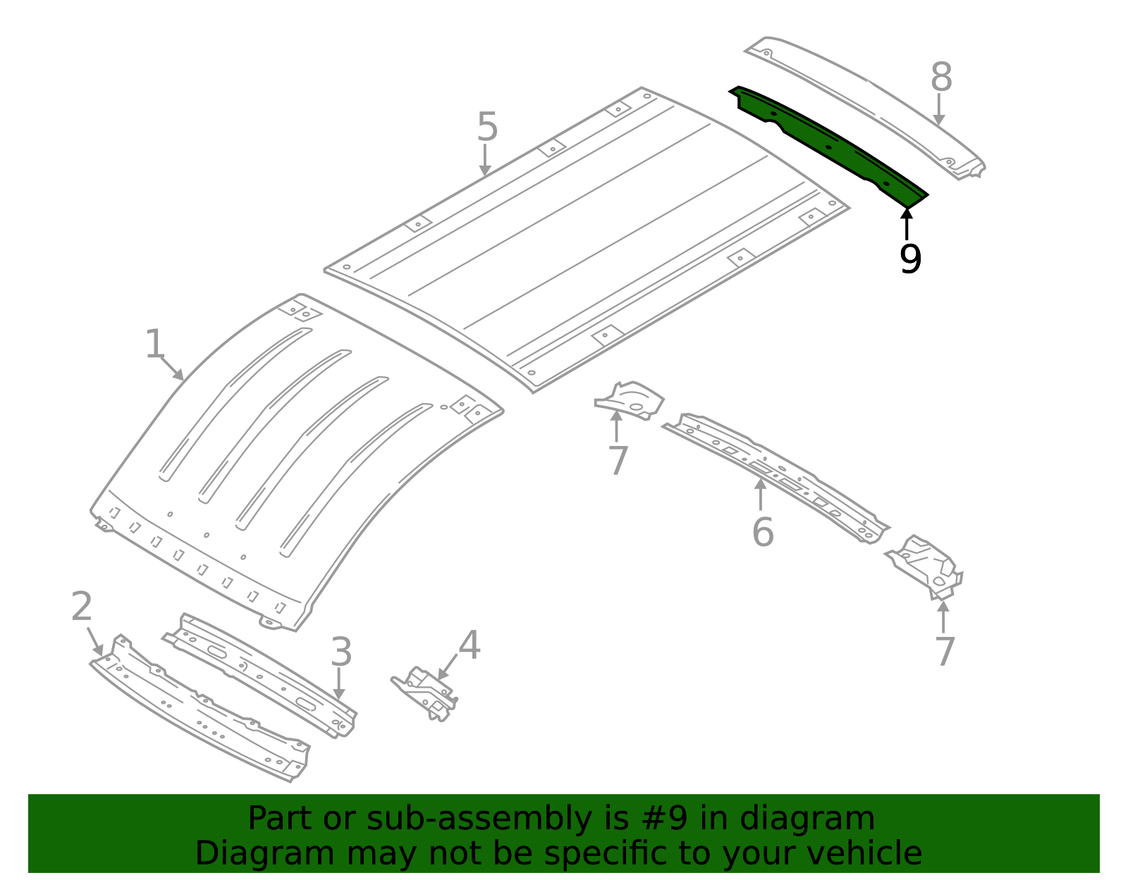 2015-2024 Ford | Rear Header | BK3Z-6141302-B | Walls' Ford Parts
