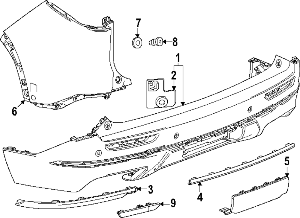 2025 Buick Enclave Outer Molding 85123044 GM | GMPartsDirect.com