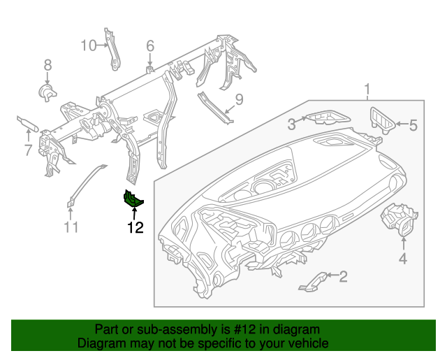 8S1-803-125 - Lower Reinforced 2016-2023 Audi TT Quattro | Audi OEM Parts