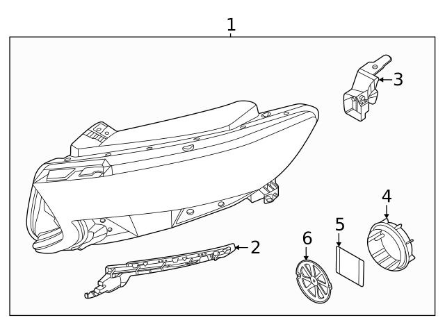 2020 Kia Cadenza Headlamp Assembly Bracket 92141-F6500 | TascaParts.com