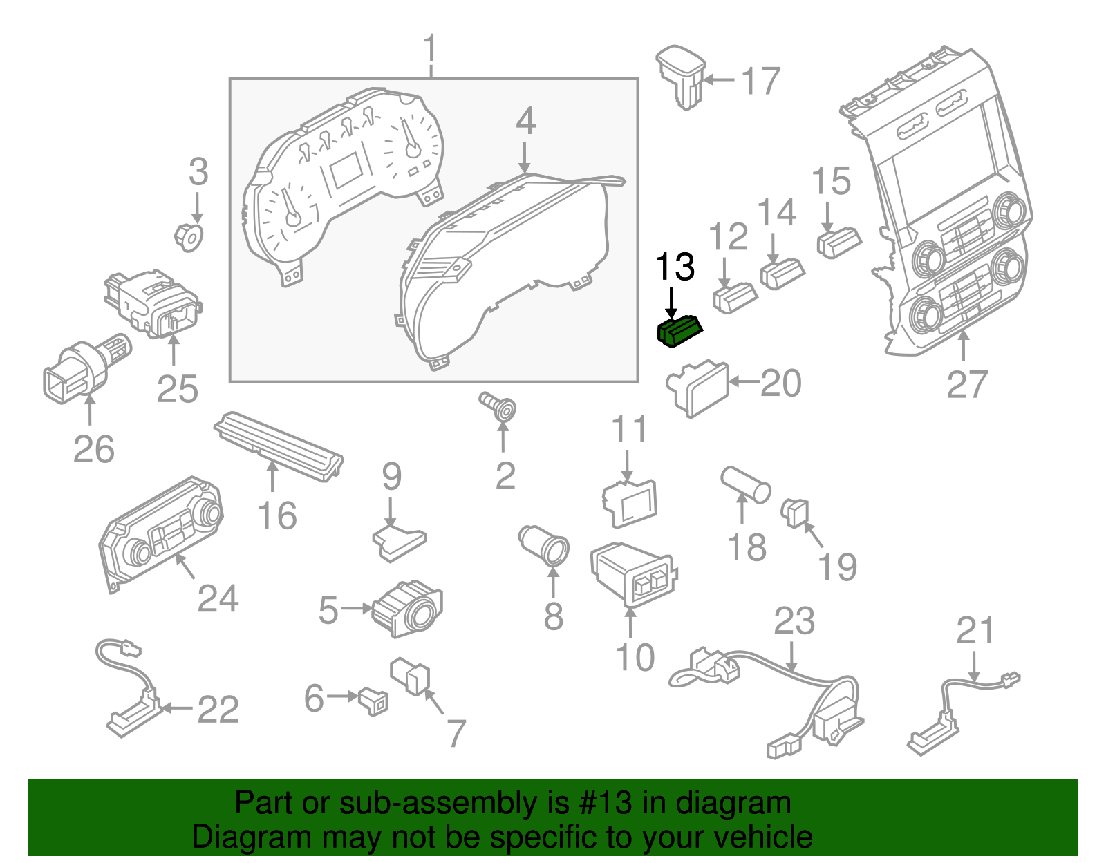 HC3Z-13D730-CA - Switch Assembly 2018-2022 Ford | Big 3 Auto Parts