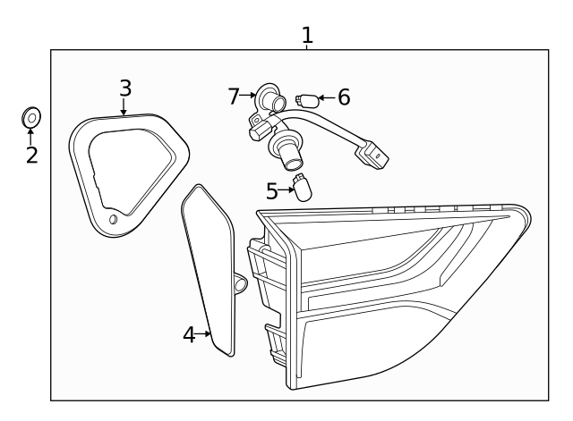 Rear Driver Side Combination Lamp 42825758 GM | GMPartsDirect.com