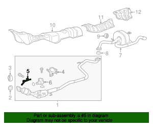 OEM 2012-2019 Toyota Prius C Pipe Part # 17402-21010 | Modern Toyota Parts