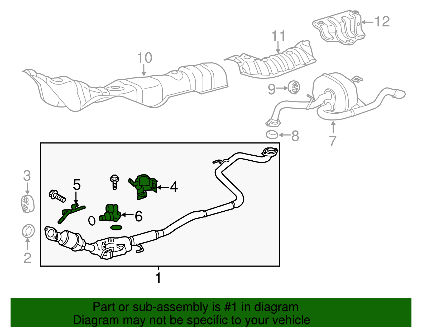 2013-2019 Toyota Prius C 2013-2019 Toyota Prius C - Exhaust Pipe 17410 ...
