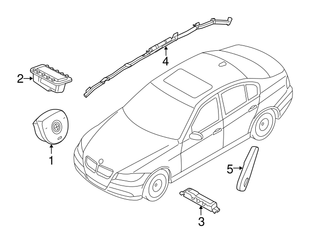 Genuine BMW 72-12-6-998-954 | Passenger Inflator Module | FREE Shipping ...