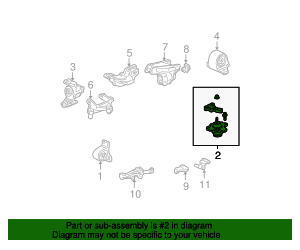 50820-S5A-013 - Side Mount 2001-2005 Honda Civic | Honda Parts Online