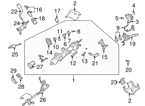 Steering Column for 2010 Chevrolet Tahoe | GMPartsDirect.com