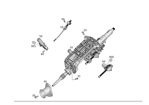 Steering Column Tube and Steering Shaft for 2010 Mercedes-Benz ML350 ...