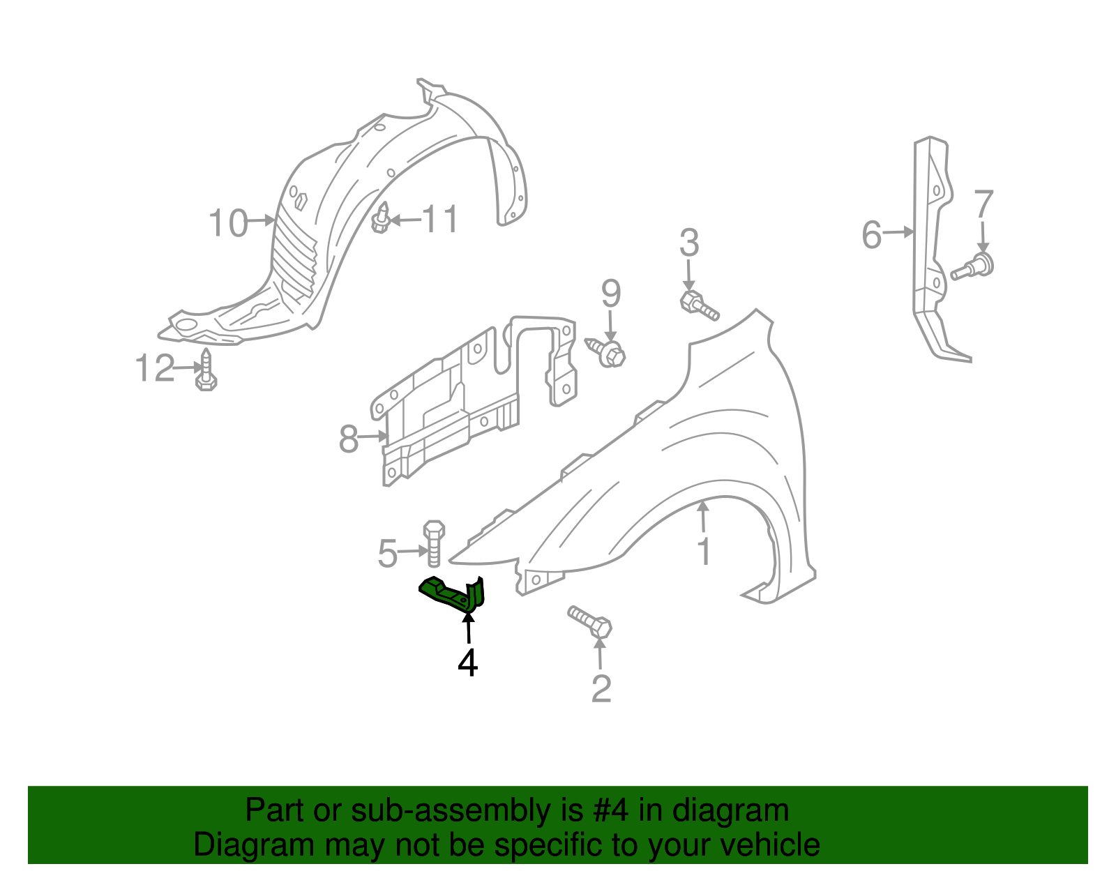 GJ6A-52-140D - Bracket 2006-2007 Mazda 6 | Florida Mazda Parts
