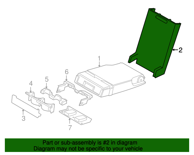 Genuine BMW 52-20-7-437-286 | Back Panel Trim | FREE Shipping on Most ...