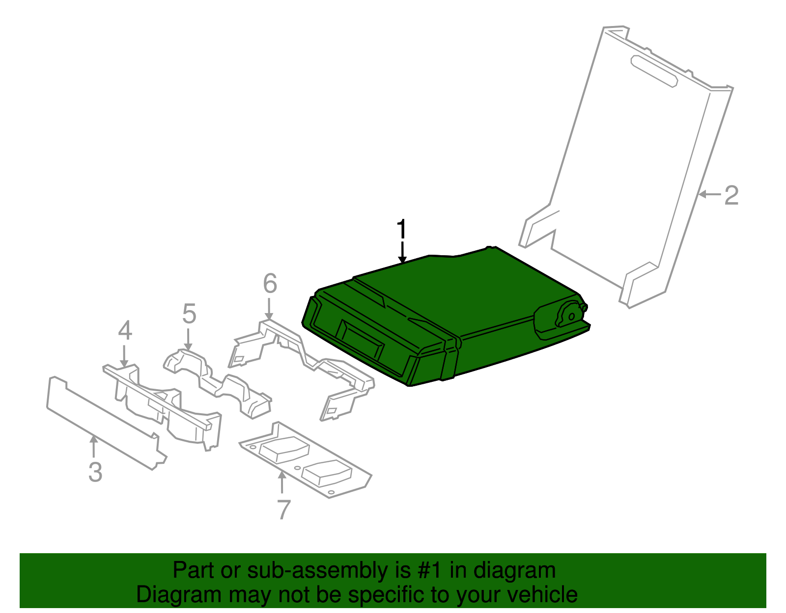 52-20-7-443-125 - 2017-2023 BMW - Armrest | Buy BMW Parts Now