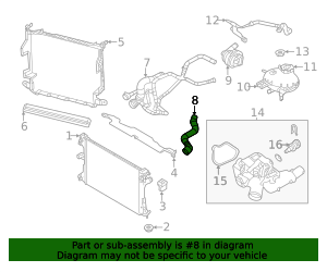 2019-2020 Jeep Renegade Radiator Coolant Hose 68518873AA | TascaParts.com