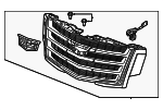 2020 Cadillac Black Front Upper Grille 84661792 GM | GMPartsDirect.com