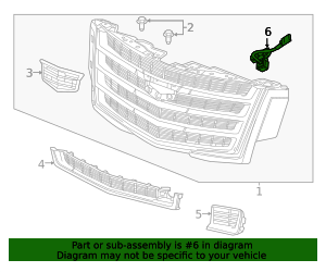 2015-2020 GM Front Park Assist Camera 23402538 GM | GMPartsDirect.com