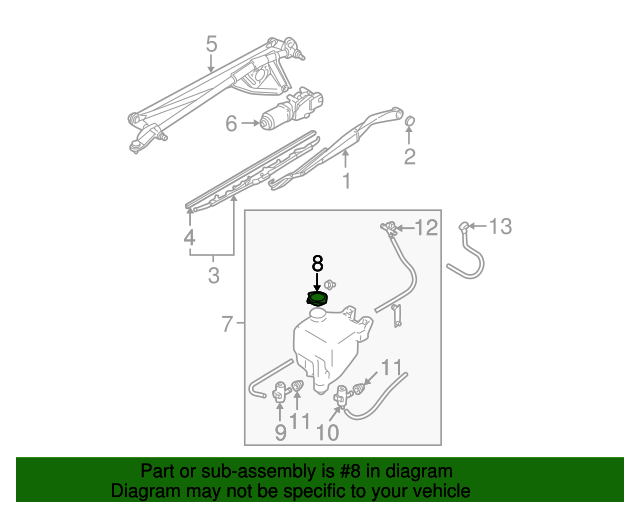 1990-2006 Subaru Cap 86615AA060 | Subaru Parts Store
