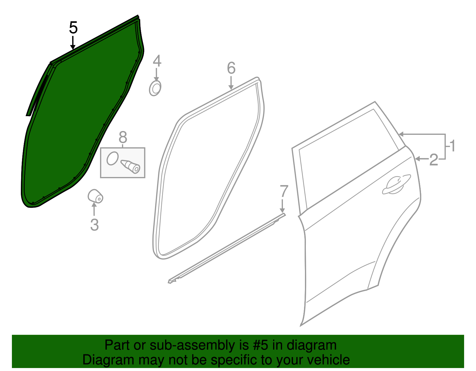 2014-2019 Kia Soul Door Weather-Strip 83130-B2000EQ | Retail ...