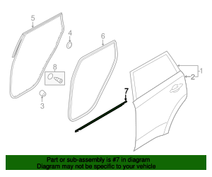 83220-B2000 - Belt Molding 2014-2019 Kia | Kia.Parts Store
