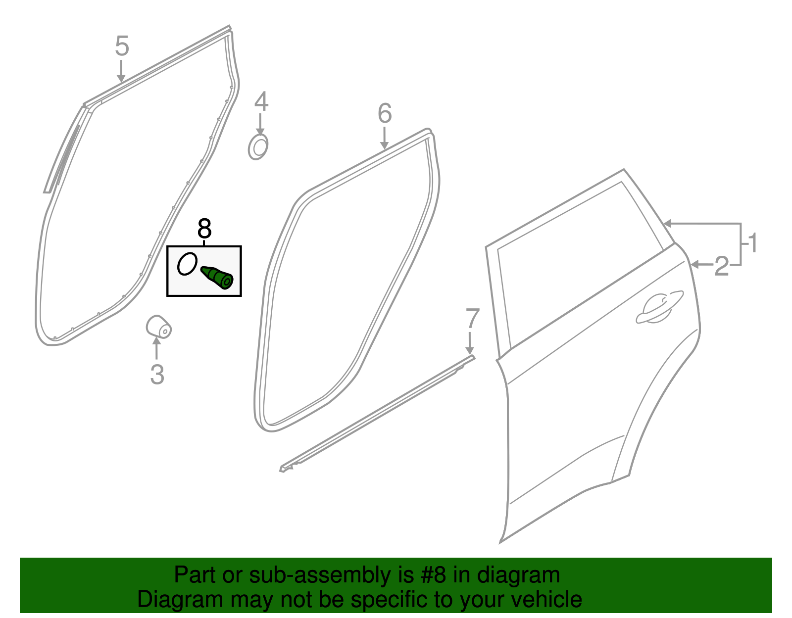 2010-2025 Kia | Belt Molding Screw | 822903L000 | Kia Auto Parts