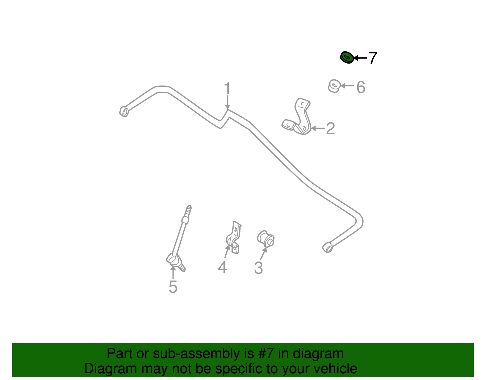1985-2004 Nissan Stabilizer Link Washer 56113-60U0A | OEM Parts Online