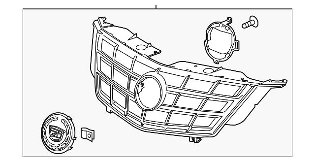 2014 Cadillac ELR Front Grille 22887925 | GM Parts Center