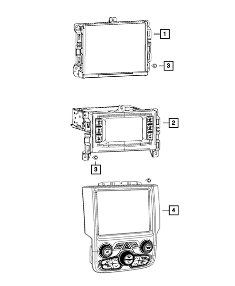 Radio, Antenna, Speakers, DVD, and Video systems for 2014 Ram 1500 ...
