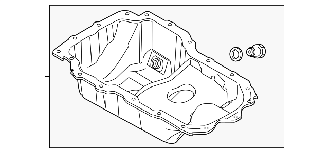 2020-2021 Kia Rio Oil Pan 21510-2M000 | TascaParts.com