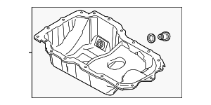 21510-2M000 - Oil Pan 2020-2023 Kia Rio | Kia.Parts Store