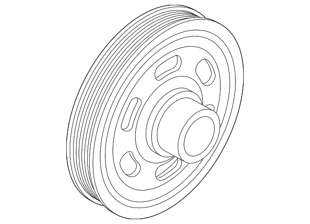 23124-2M000 - Crankshaft Pulley 2020-2023 Kia Rio | Kia.Parts Store