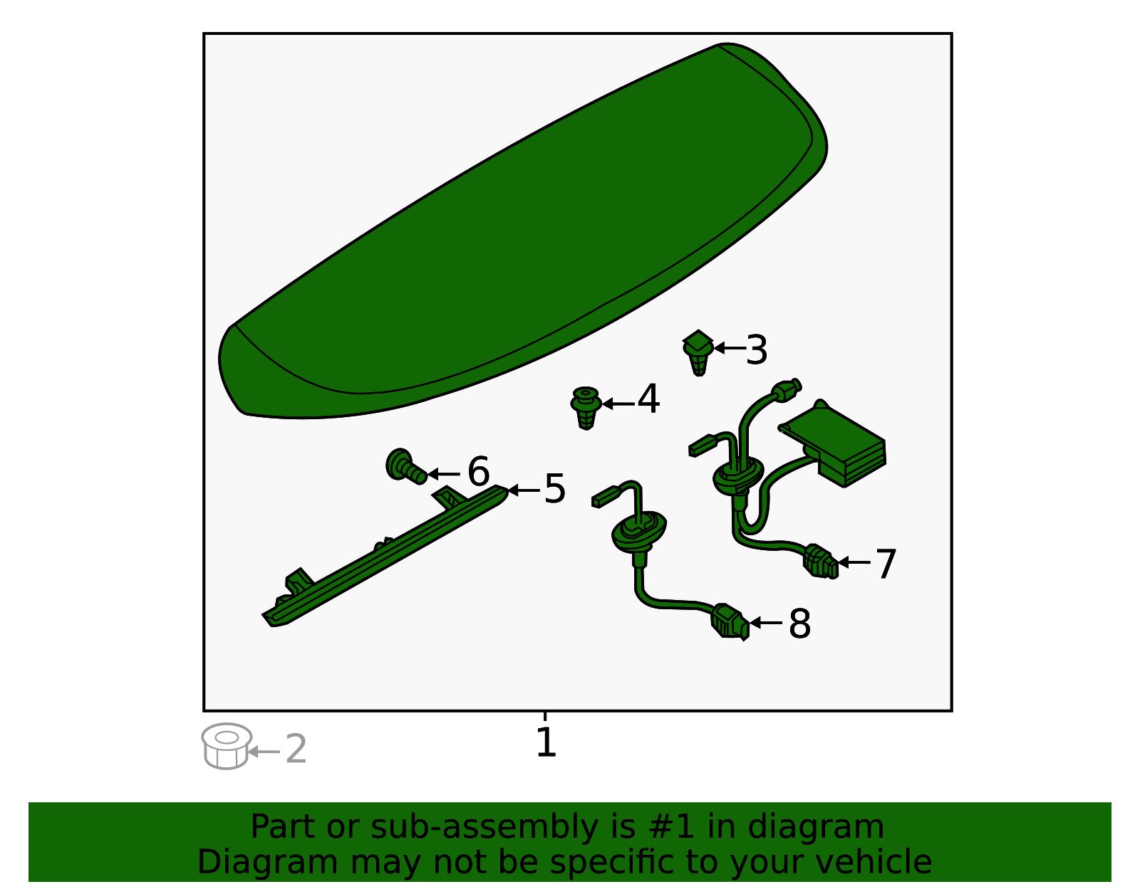 2019-2023 Audi Q3 Spoiler 83A-807-061-B-GRU | Audi USA Parts