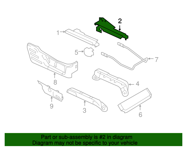 1997-2010 Ford Seat Track - Driver's Side (LH) F81Z-2561705-CA ...